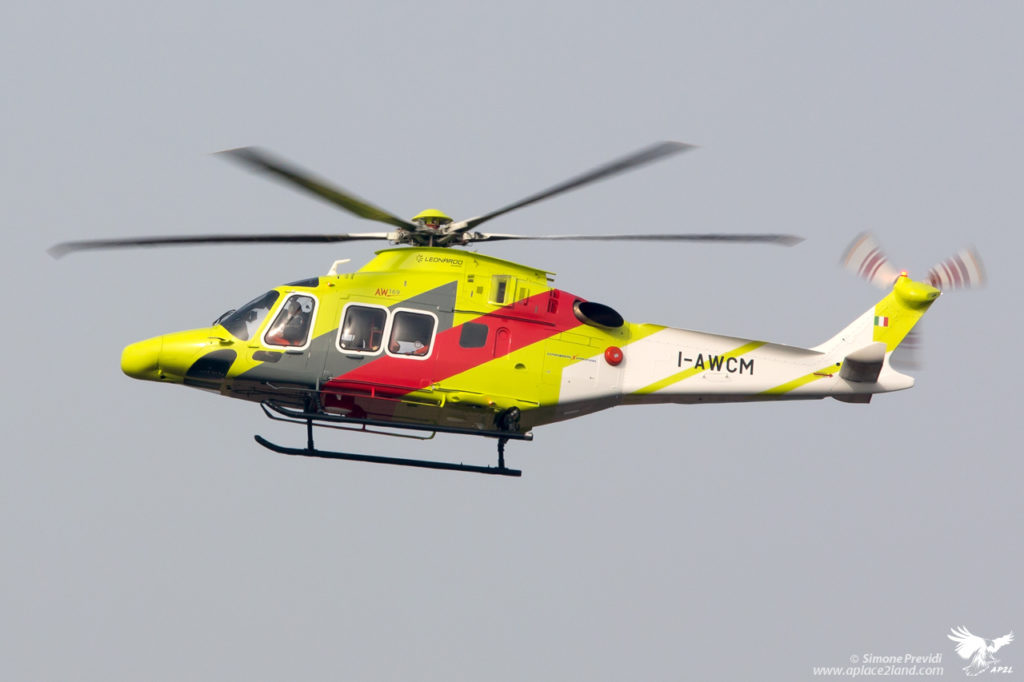 Nuova Livrea Test Per L'AW169 | First AW169 With Skids Showed Its ...